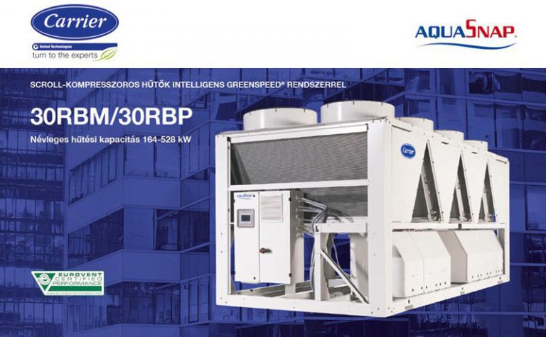 Új Carrier 30RBM/30RBP AquaSnap generáció szabadhűtéssel - baudocu ...